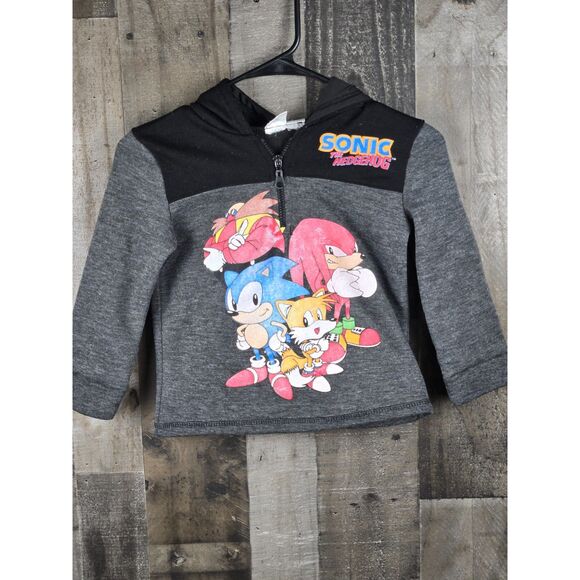 Sonic | Jackets & Coats | Sega Sonic The Hedgehog Kids Half Zip Jacket ...